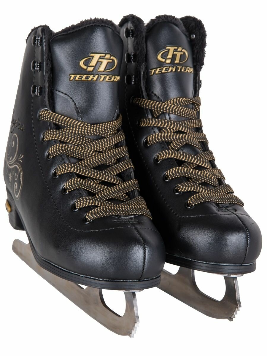 Фигурные коньки для девочек и женщин Tech Team Bagira black, размер 32