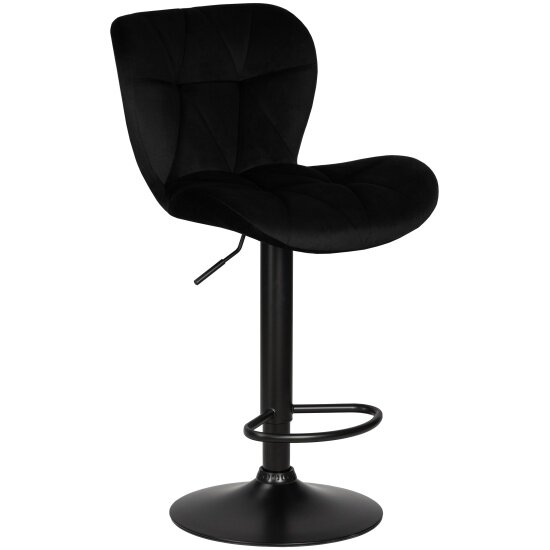 Стул барный Dobrin BARNY BLACK (черный велюр (MJ9-101))