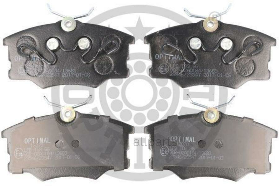 OPTIMAL BP-12070 Колодки тормозные дисковые комплект OPEL: CORSA B Kasten (73_)VAUXHALL: CORSAVAN Mk I (B)