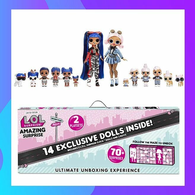 Большой набор L.O.L. Surprise! Удивительный сюрприз, Amazing Surprise, 14 куколок-BF