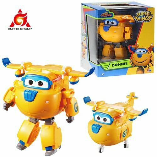 Игрушечный робот super wings 5 дюймов-трансформер-блеск 2 режима трансформируется из вертолета в мусорную корзину, фигурки, детские игрушки, подарок на день