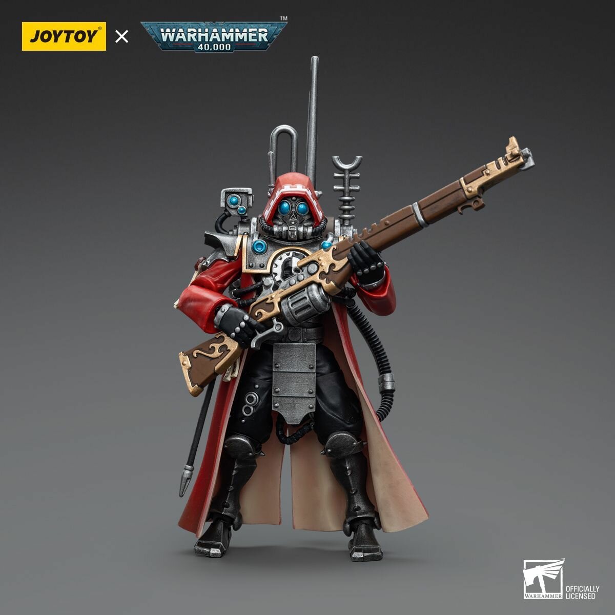 Подвижная фигурка JOYTOY Warhammer 40K 1/18 Adeptus Mechanicus Skitarii Ranger with Data-tether