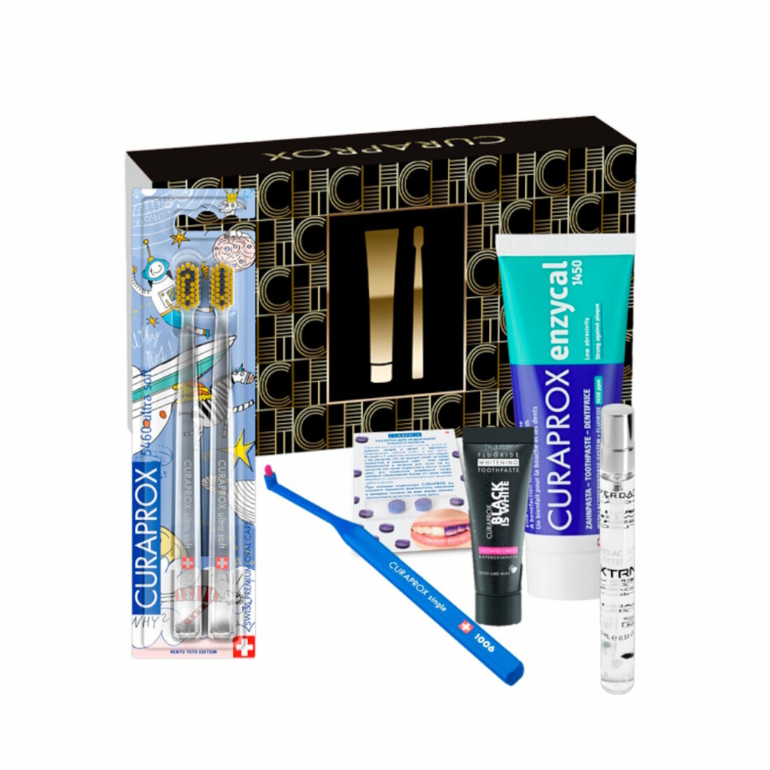 Подарочный набор CURAPROX для ухода за полостью рта "Мужской" 2024