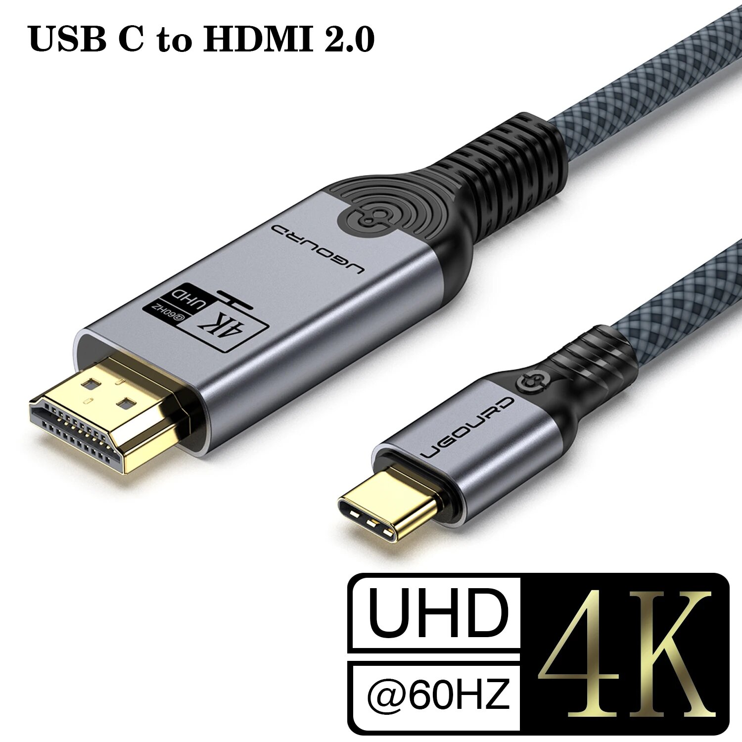 Кабель USB C - HDMI 2.0, 5м