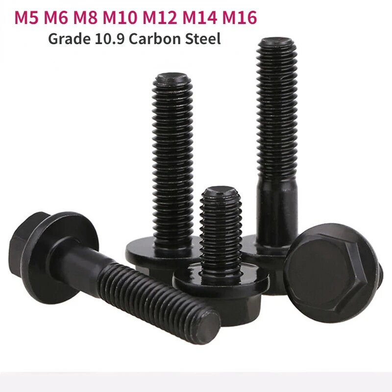 Болты с шестигранной головкой из углеродистой стали M5-M16 8-60мм класс 10.9 Full planeM8-2pcs, 20mm