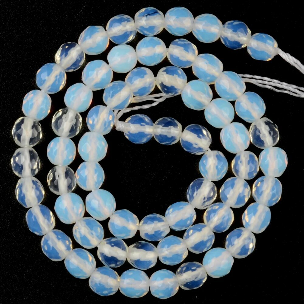 Граненой опал бусины 4-12 мм 4 мм