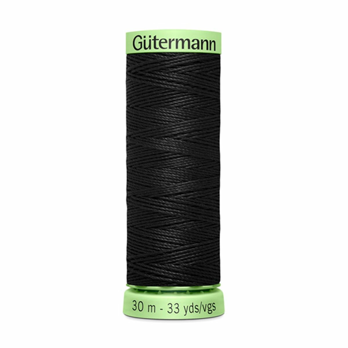 03 Нить Top Stitch 30/30 м для декоративной отстрочки, 100% полиэстер Gutermann 744506 (000 черный)