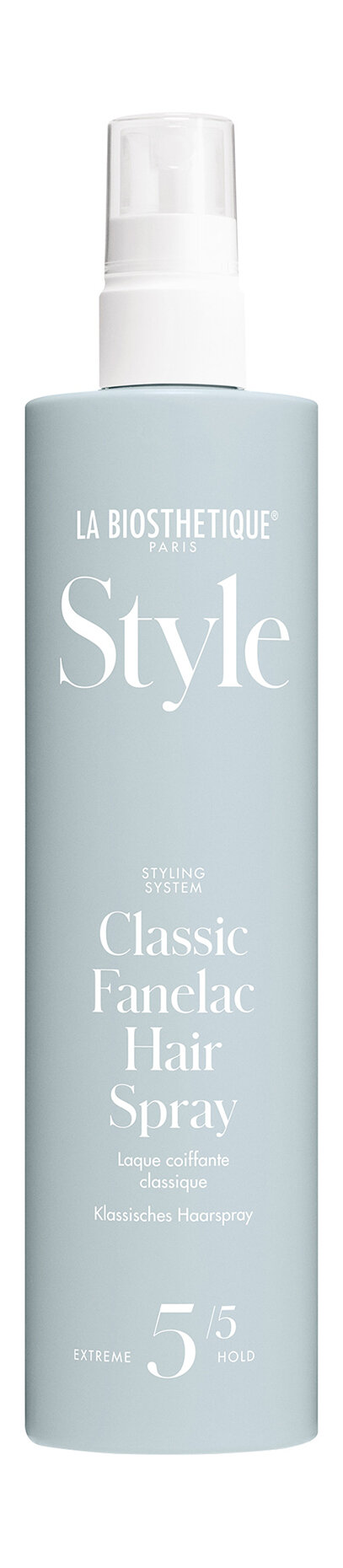 LA BIOSTHETIQUE Classic Fanelac Hair Spray Спрей-лак для волос сильной фиксации, 250 мл