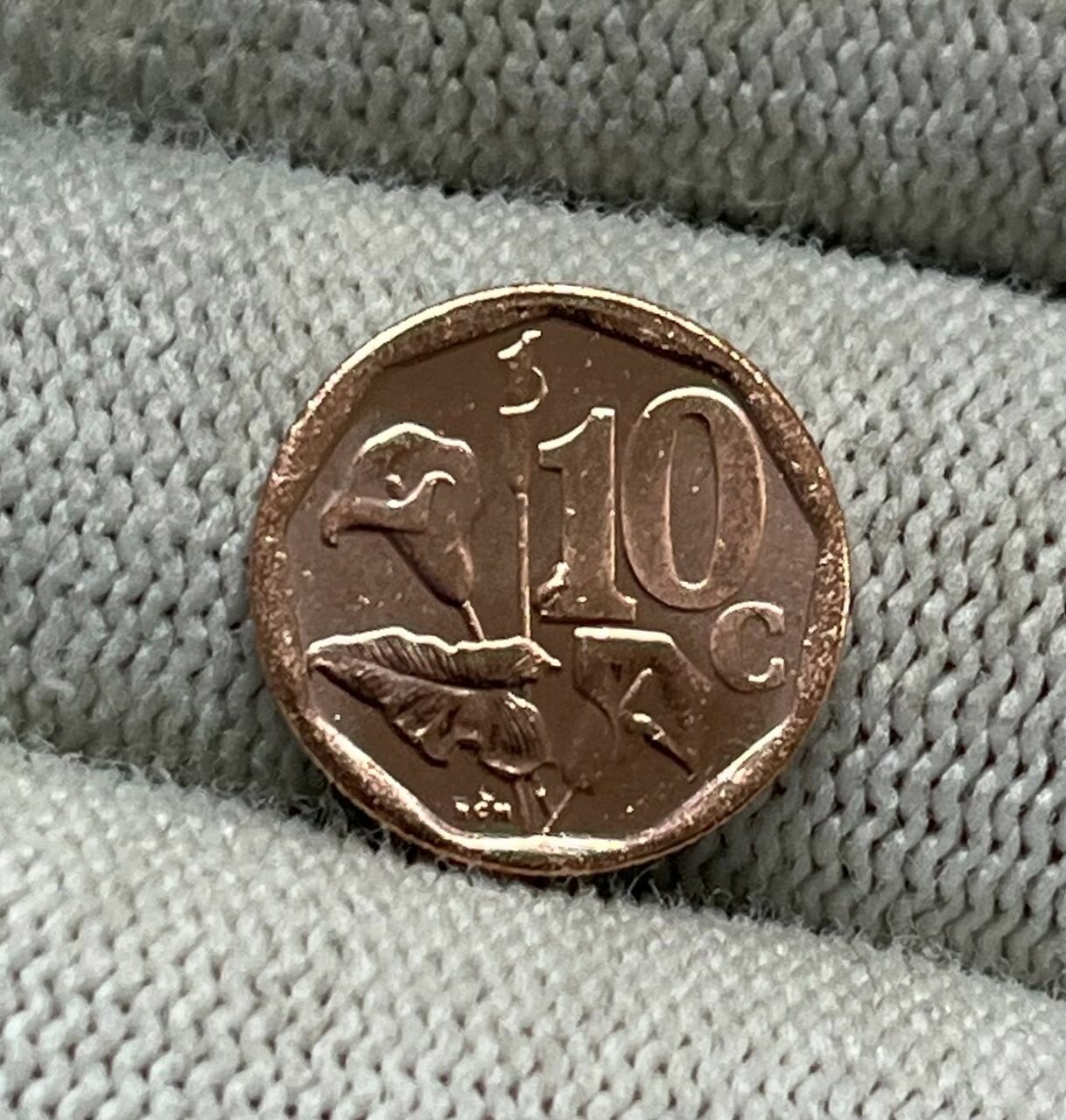 ЮАР 10 центов 2022 года UNC