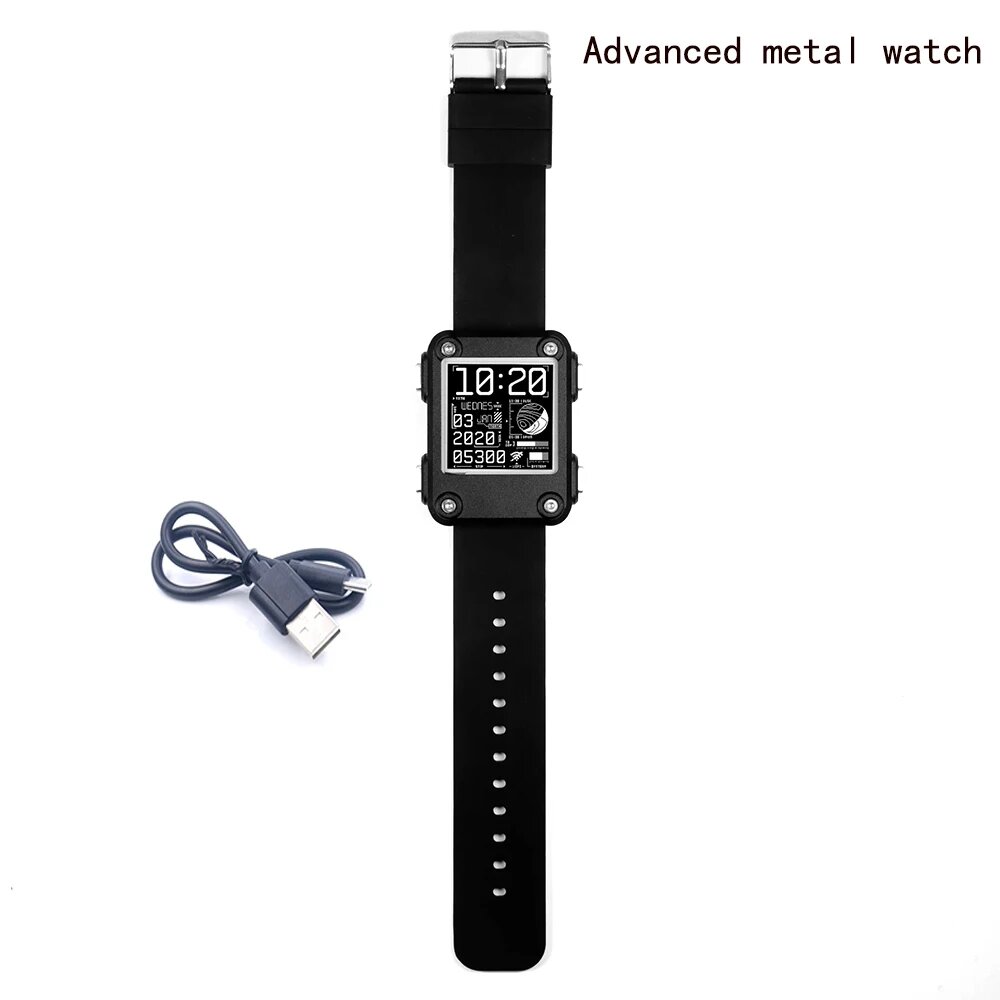 ESP32 Open Source Watchy V2.0 Подарочный дисплей E-ink Смарт-часы для робота Arduino DIY Kit Connect с Bluetooth и Wi-Fi Robot Kit Advanced kit