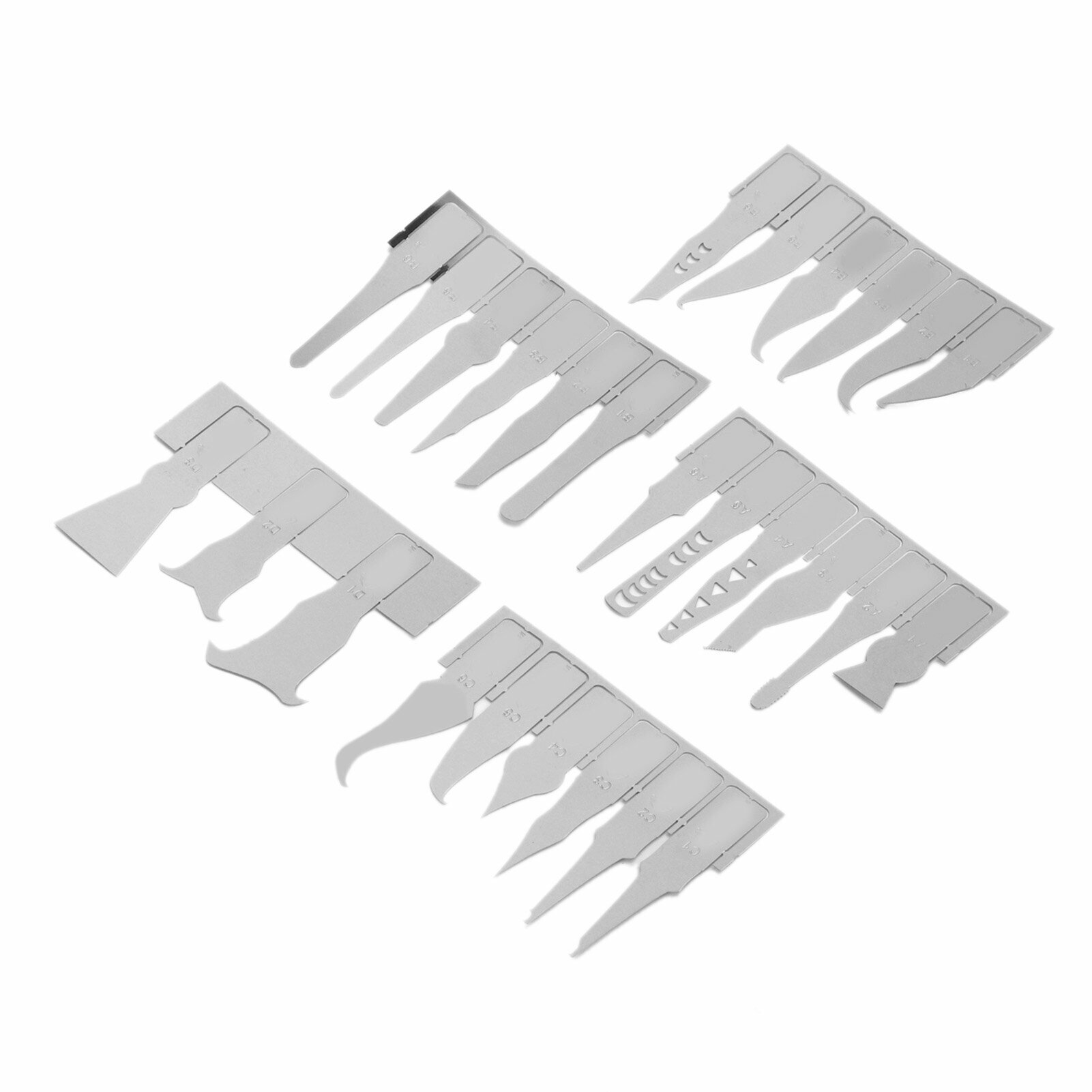Набор лезвий для ремонта BGA 27 шт, ультратонкие, из стали SK5, для удаления клея с чипов CPU IC, ножи для снятия клея