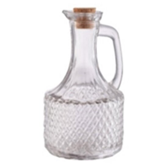 Емкость Mallony Oliva 9,5х15 см, 350 мл, для масла и уксуса, с пробковой крышкой, стекло (109040)