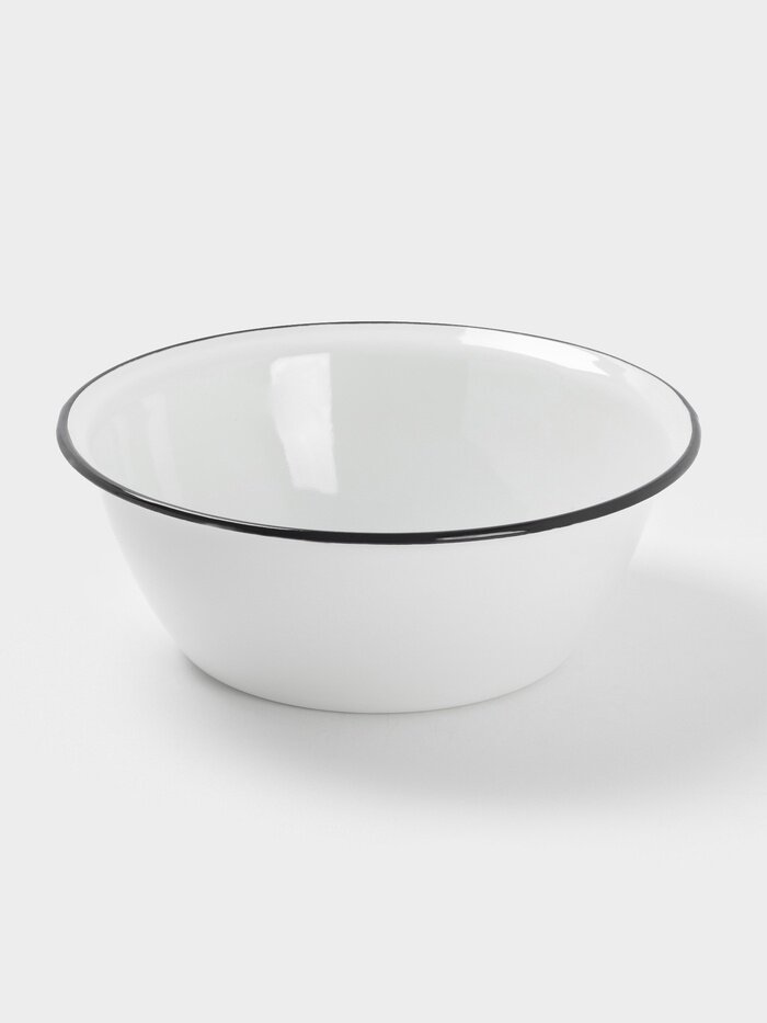 Миска эмалированная, 4 л, белая