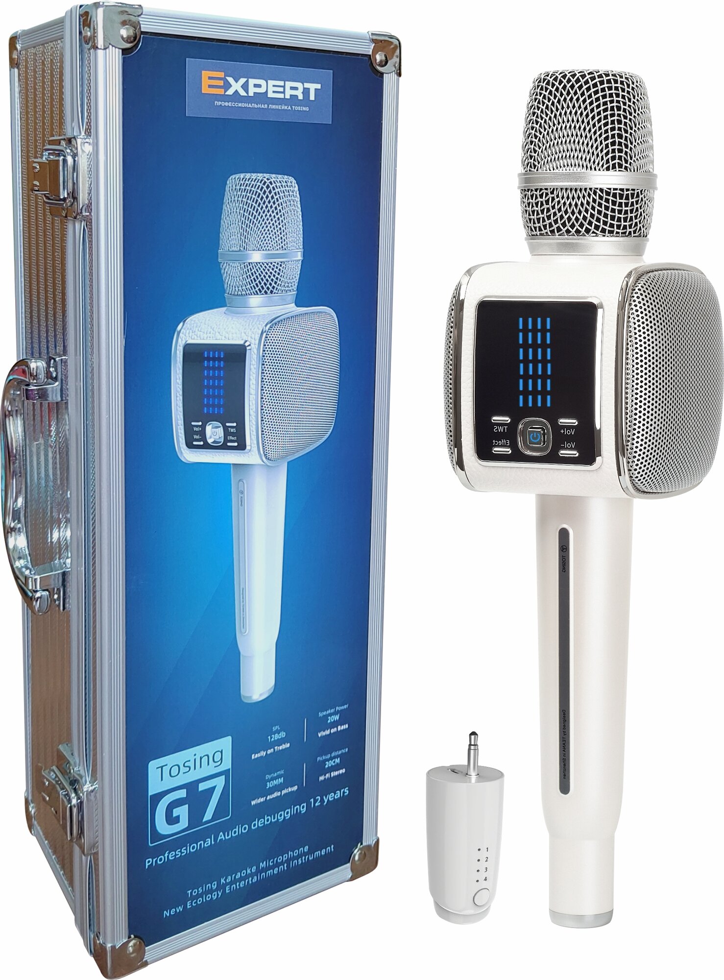 TOSING Микрофон универсальный G7 EXPERT, серебристый, белый