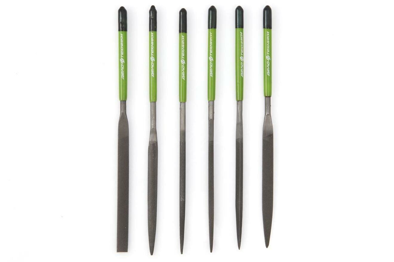 Набор надфилей Дело Техники 250716, двойной перекрёстный тип насечки, 160мм, 6шт