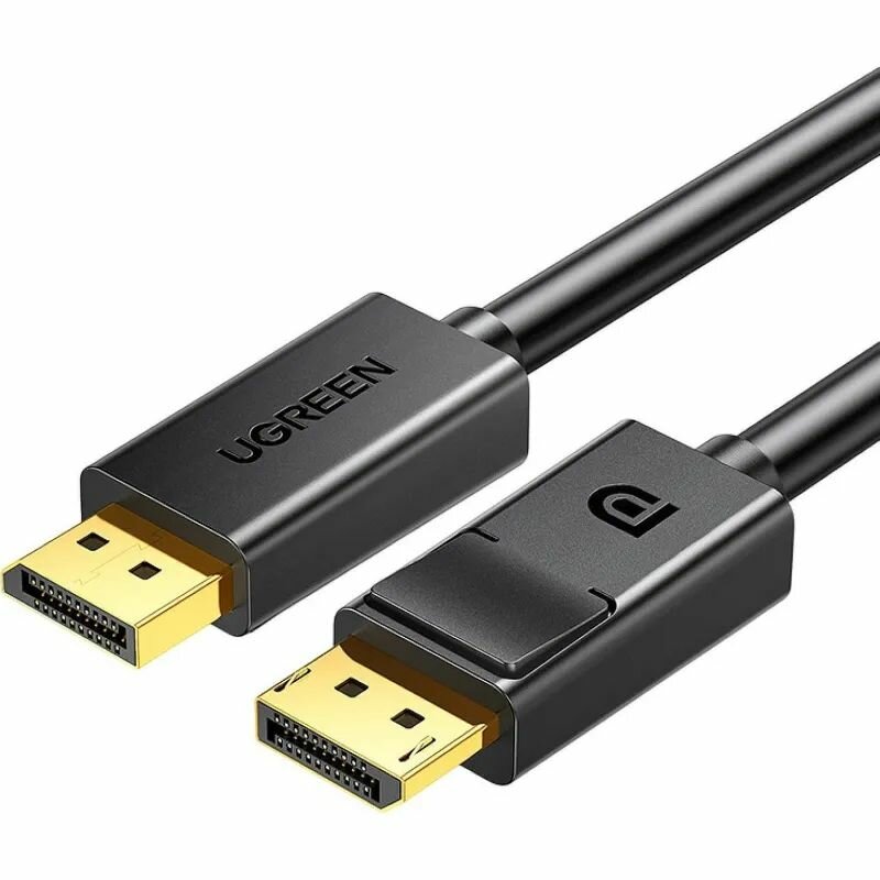 Кабель UGREEN DP102 (10212) DP Male to Male Cable.3м черный
