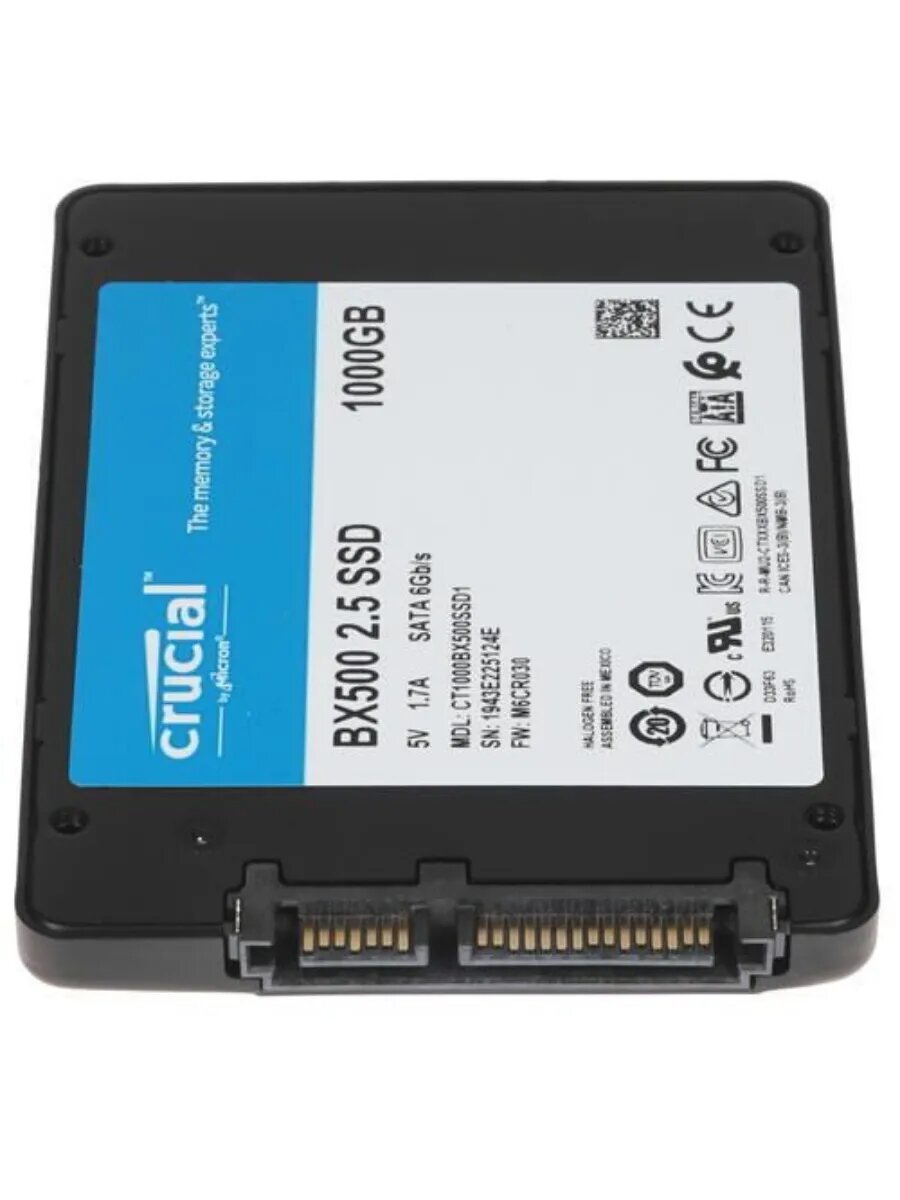 1 ТБ 2.5" SATA накопитель BX500 CT1000BX500SSD1 - SATA