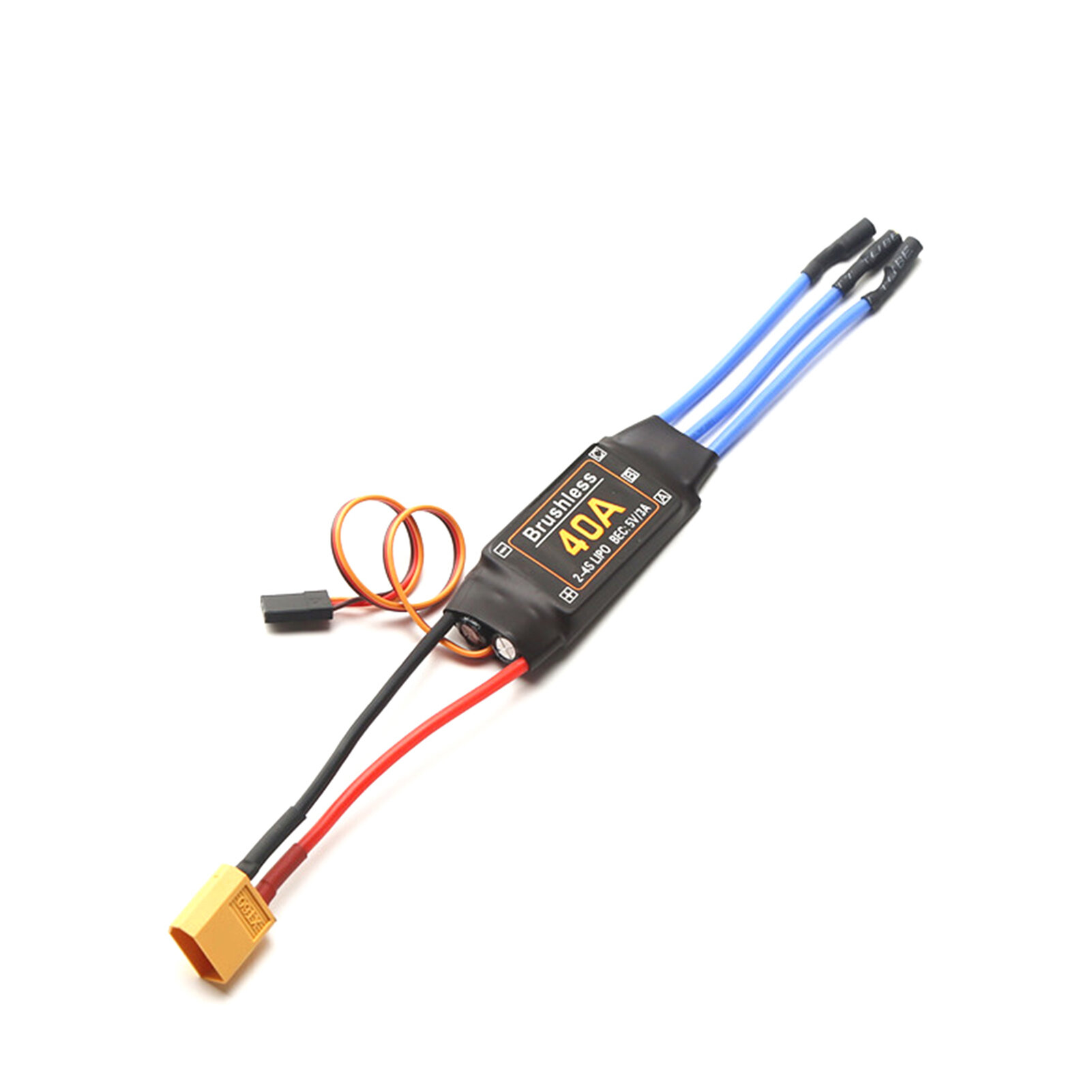 40A Brushless ESC 2-4S Electronic Speed Controller XT60 Plug 5V 3A BEC 3.5MM Banana Head для самолетов, вертолетов, лодок, FPV, F450, мини квадрокоптеров