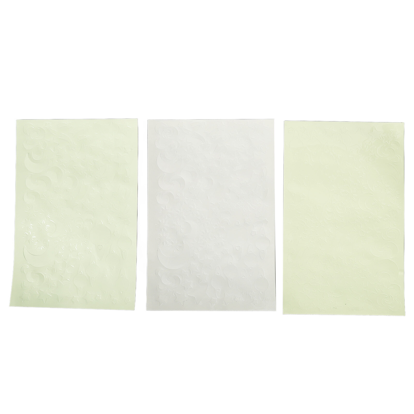 Листа светящихся в темноте наклеек-звезд для потолка, самоклеящихся, флуоресцентных, для украшения стен.