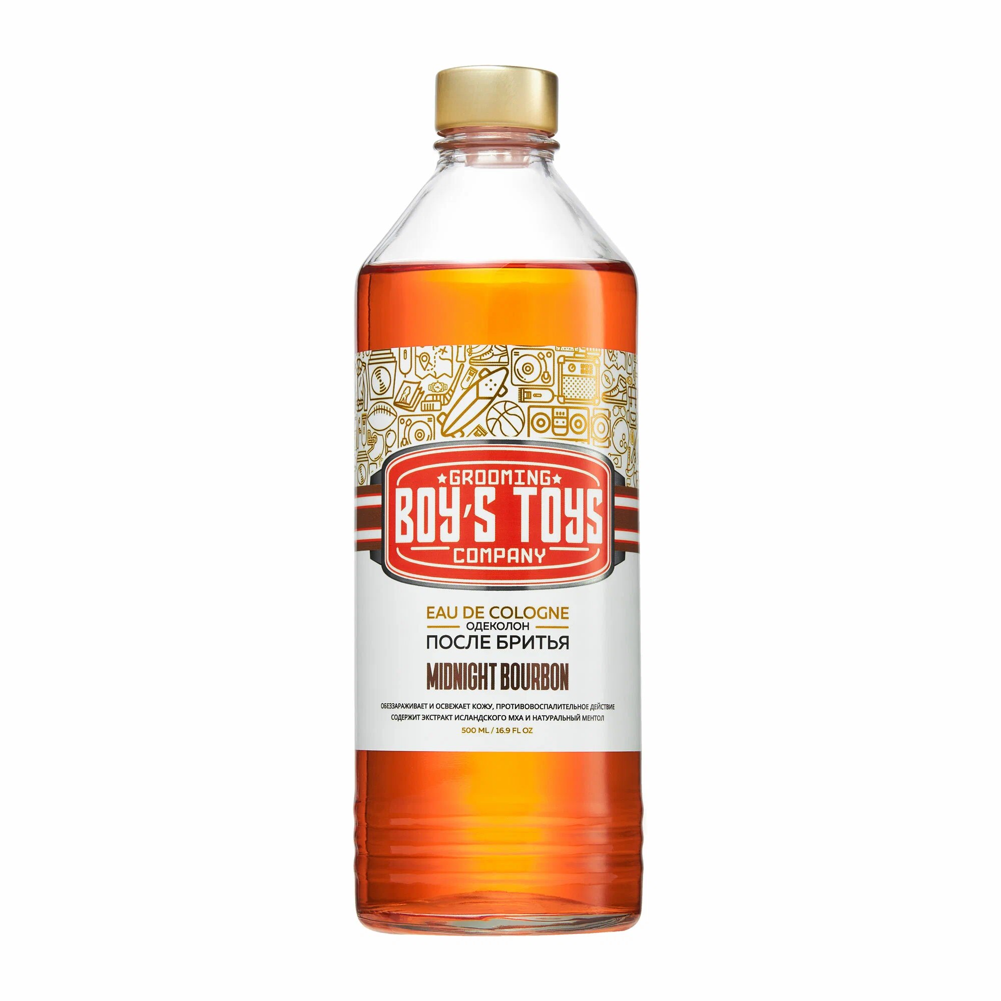 Лосьон после бритья Boy's Toys "MIDNIGHT BOURBON", для всех типов кожи, 500мл