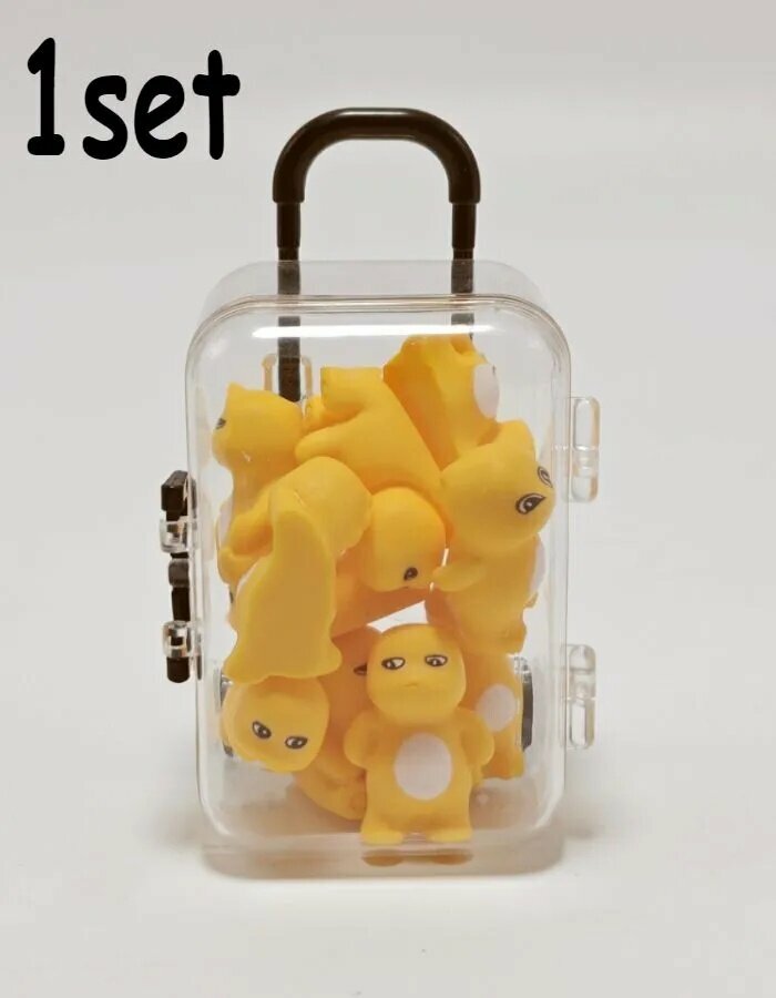 1set желтая игрушка мультфильма, подходящая для использования в качестве кукляного дома и украшения стола