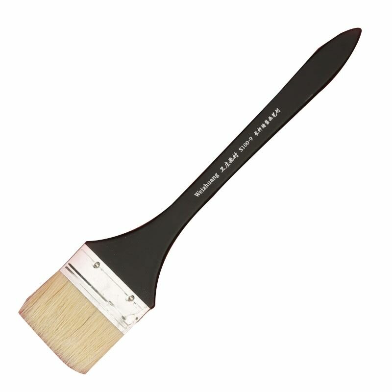 (1) Кисть из свиной щетины с длинным стержнем для гуаши и акварели для акриловых панелей