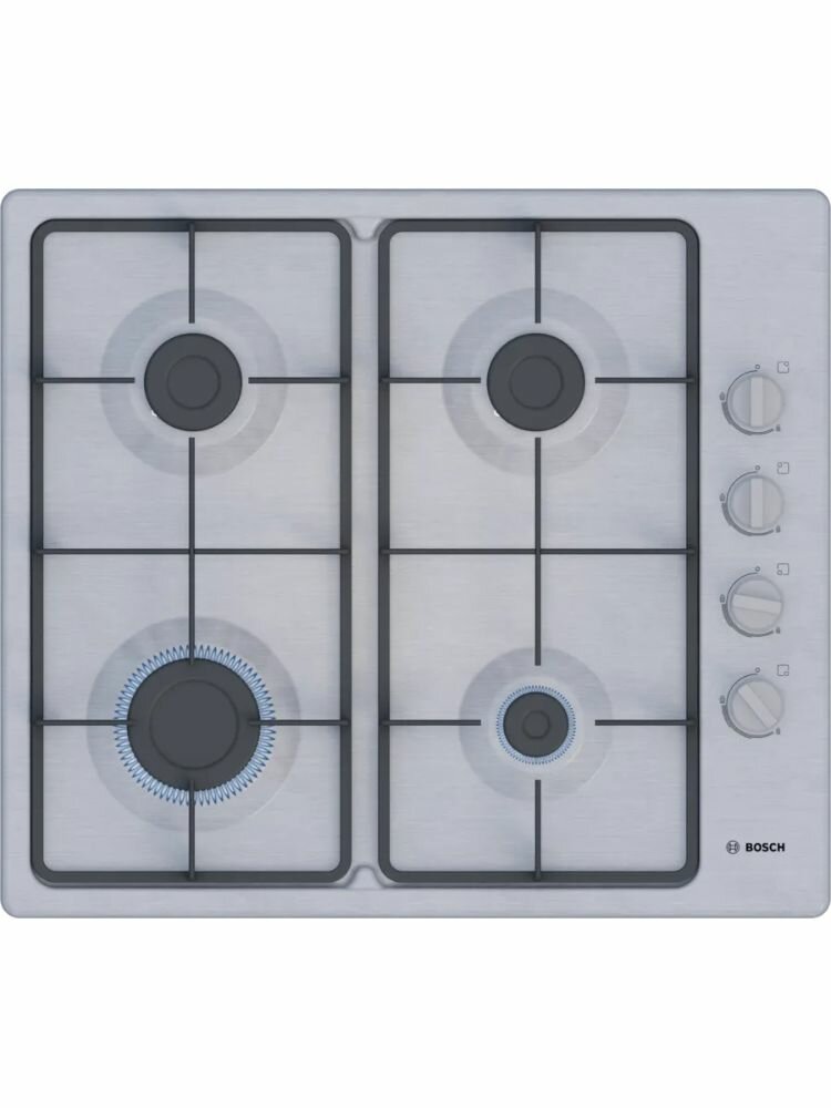 Варочная панель газовая Bosch PBP6C5K60Q, нержавеющая сталь