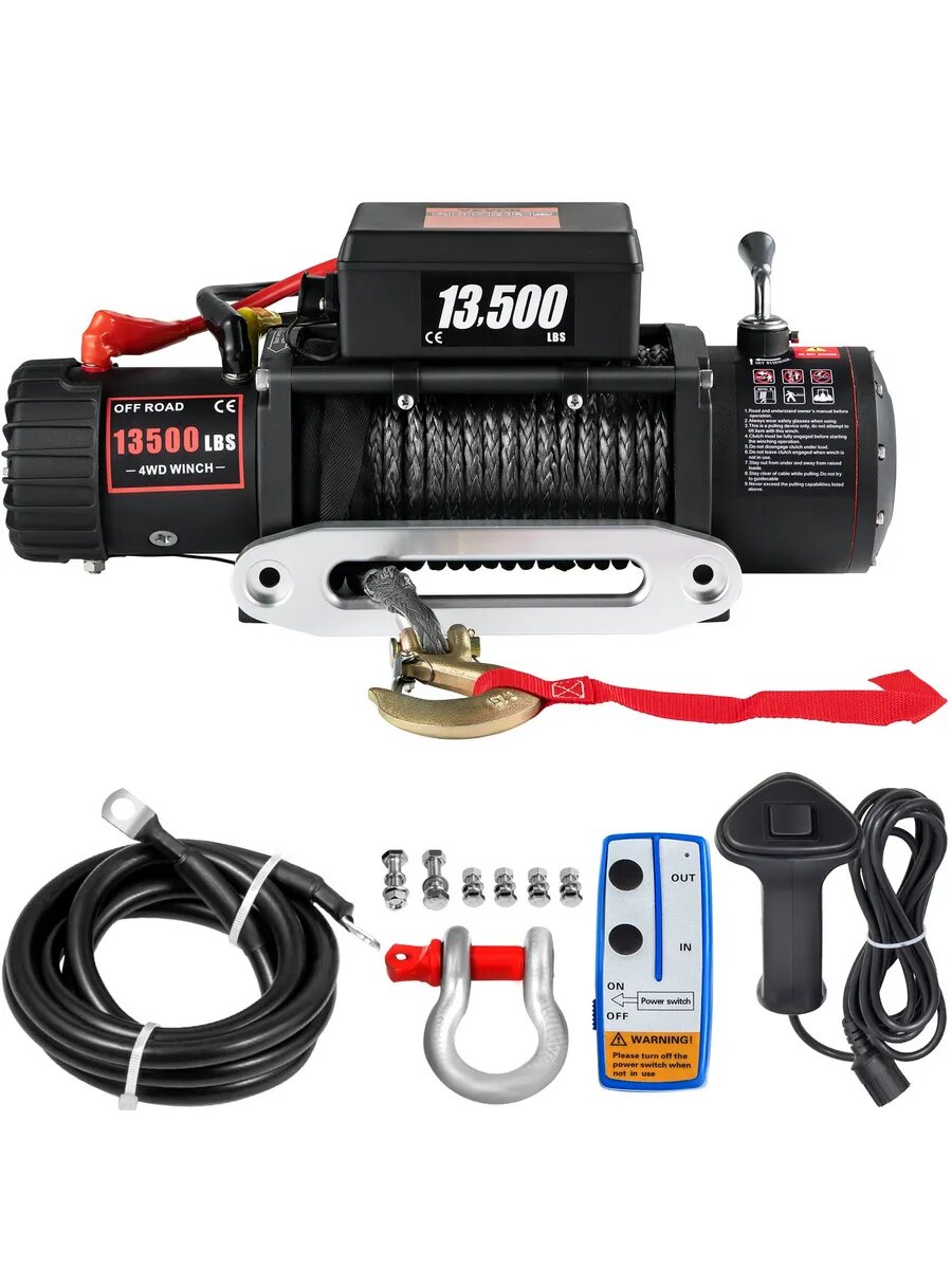 Автомобильная лебедка электрическая 12V 13500 lbs