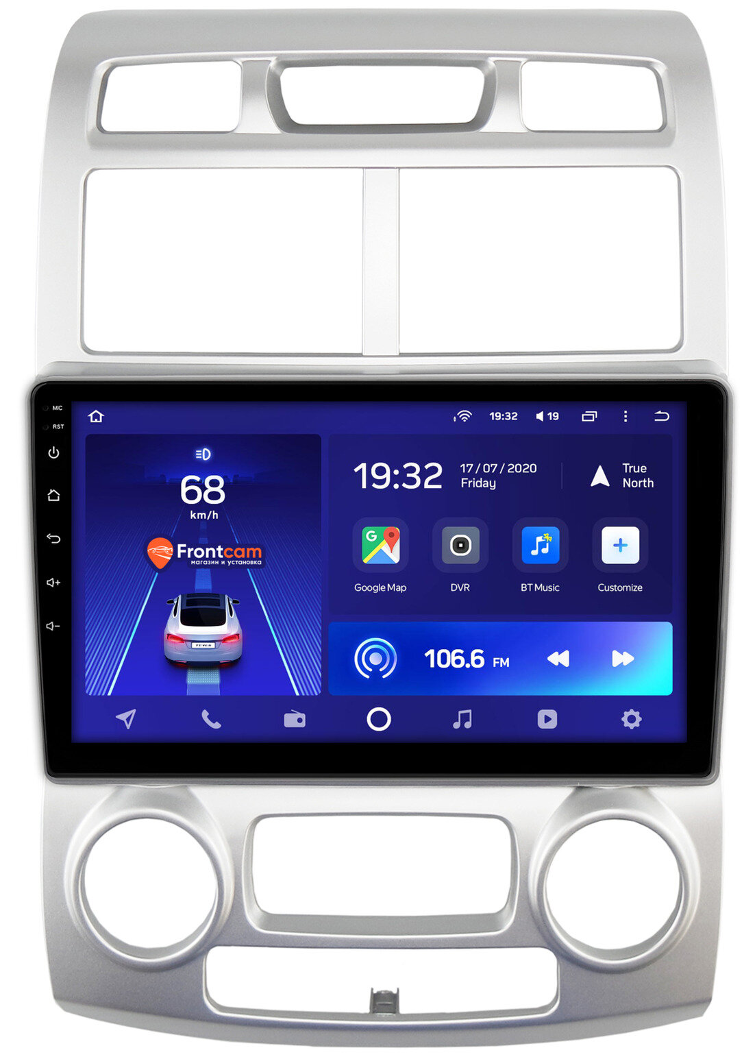 Штатная магнитола Kia Sportage 2 2004-2008 (авто с климат-контролем) Teyes CC2L PLUS 2/32 9" RM-9407 Android 8.1 (DSP, IPS, AHD)