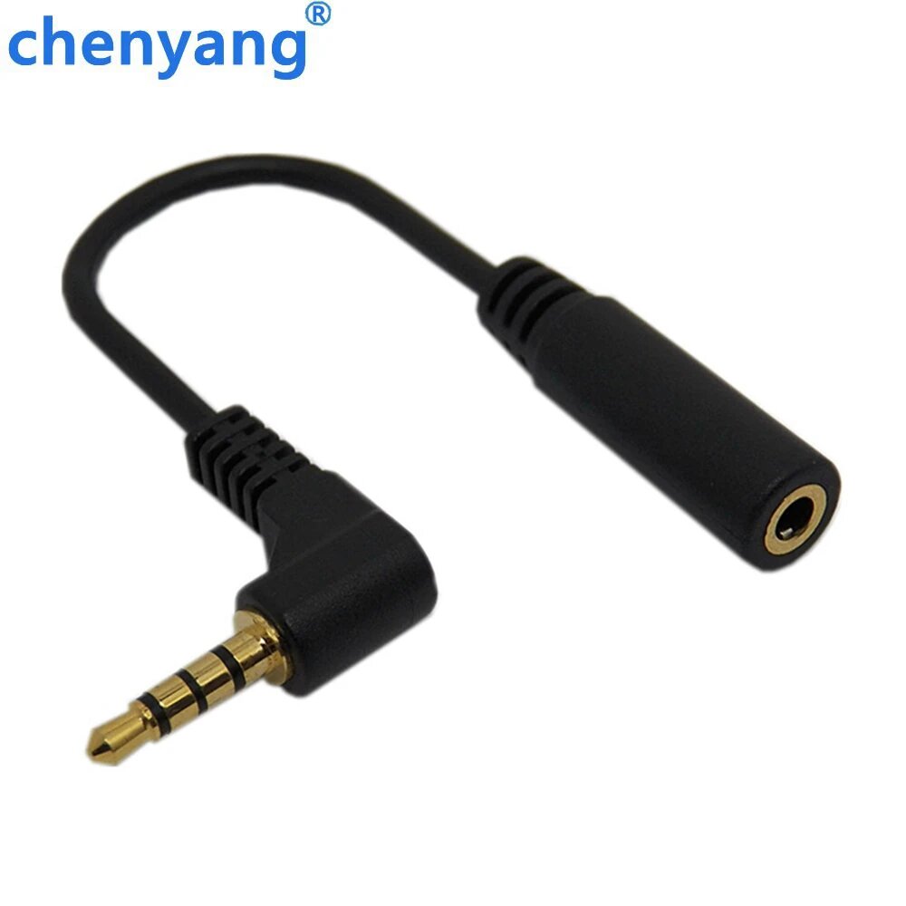 Удлинительный кабель Chenyang 3,5 мм 3,5 мм черный 10 см