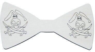 Деревянная заготовка для творчества "Бабочка-галстук" фанера 11*5,5см (5шт)