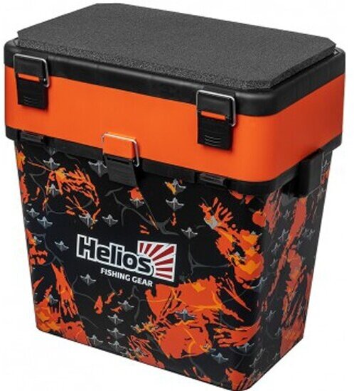 Ящик рыболовный зимний Helios SHARK оранжевый (HS-IB-19-SHO)