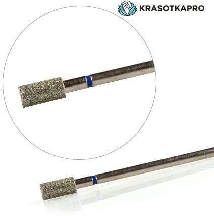 KrasotkaPro, Фреза алмазная «Цилиндр» D=4 мм, синяя