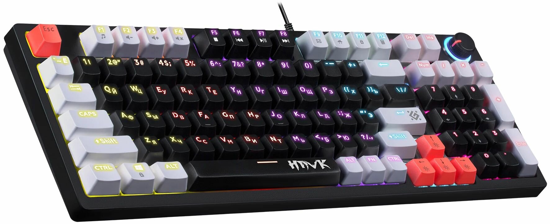 Клавиатура механическая, клавиатура для компьютера проводная Hawk GK-418 RU с подсветкой numlock