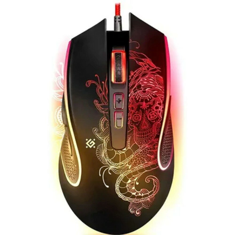 Проводная игровая мышь Defender 52640 3200 dpi Чёрный для ПК / ноутбука