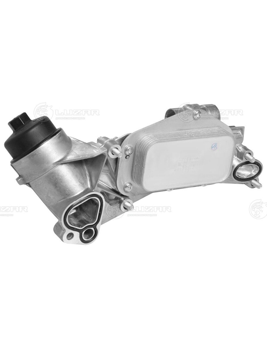 Радиатор масляный в сборе (теплообменник) Chevrolet Cruze (09-)/Opel Astra (H) (04-) 1.6i/1.8i LUZAR LOc0504