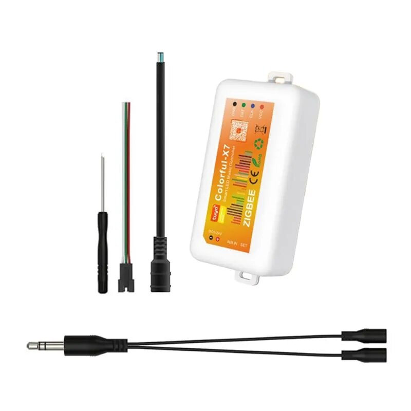 Контроллер Светодиодной Ленты RGB DC5V-24V Tuya Музыкальный ZigBee