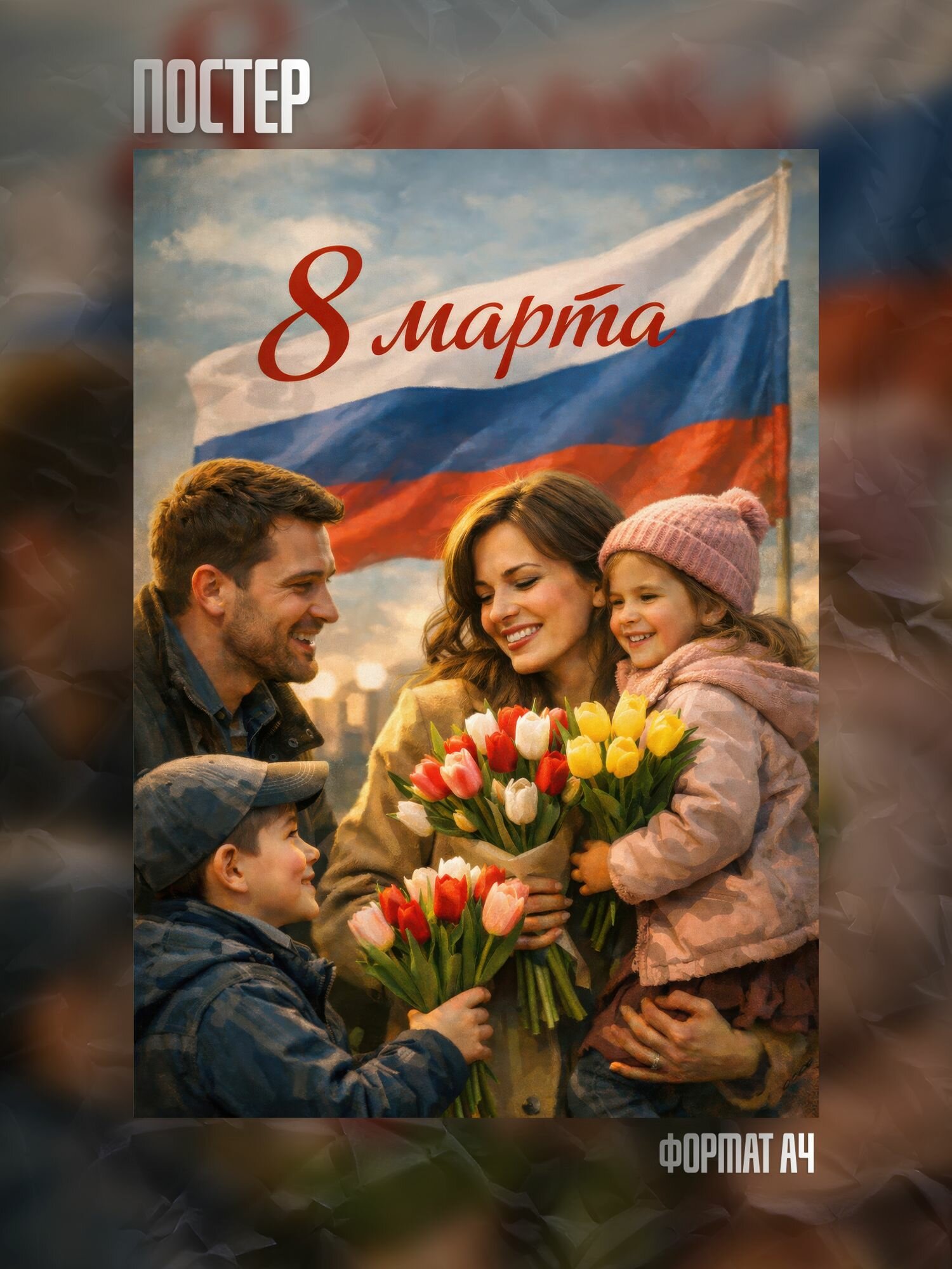 Плакат 8 марта