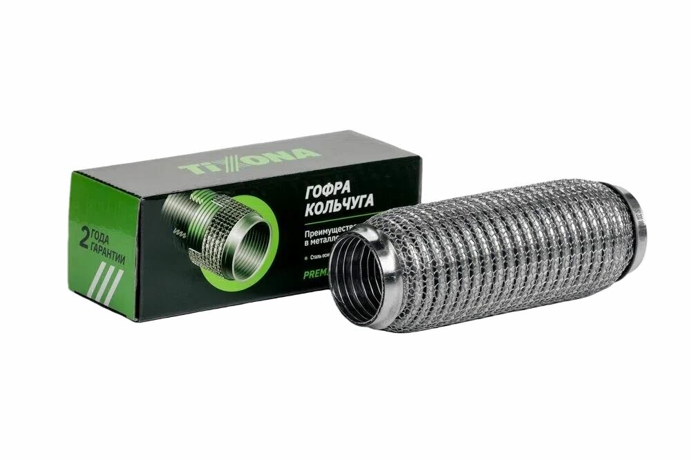 Гофра глушителя TIXONA 50200 Universal 50х200 мм Steel AISI 304 With Inner Braid