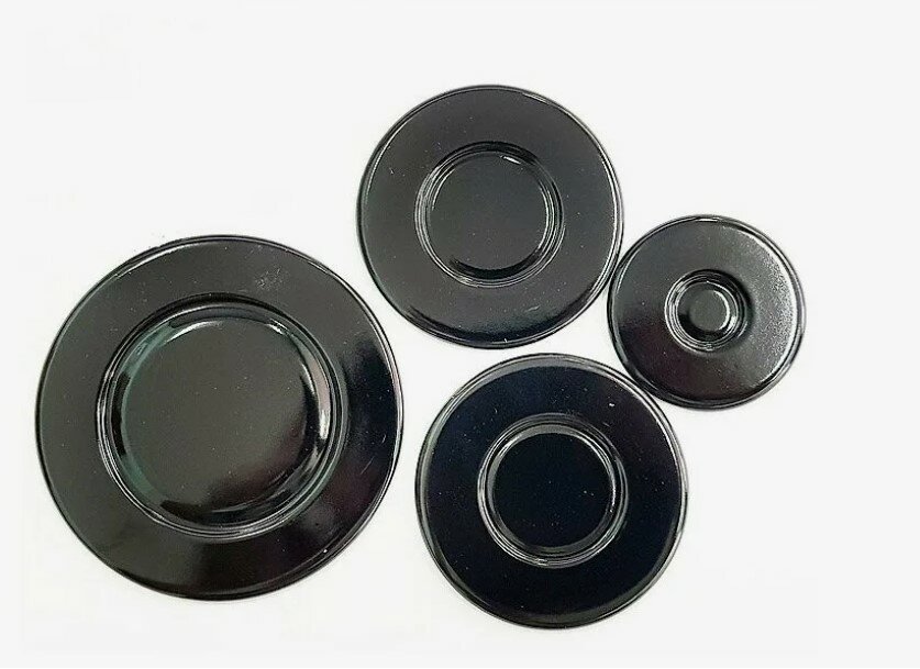 Комплект крышек для рассекателей газ. плиты Gefest, включает себя 4 крышки всех размеров.