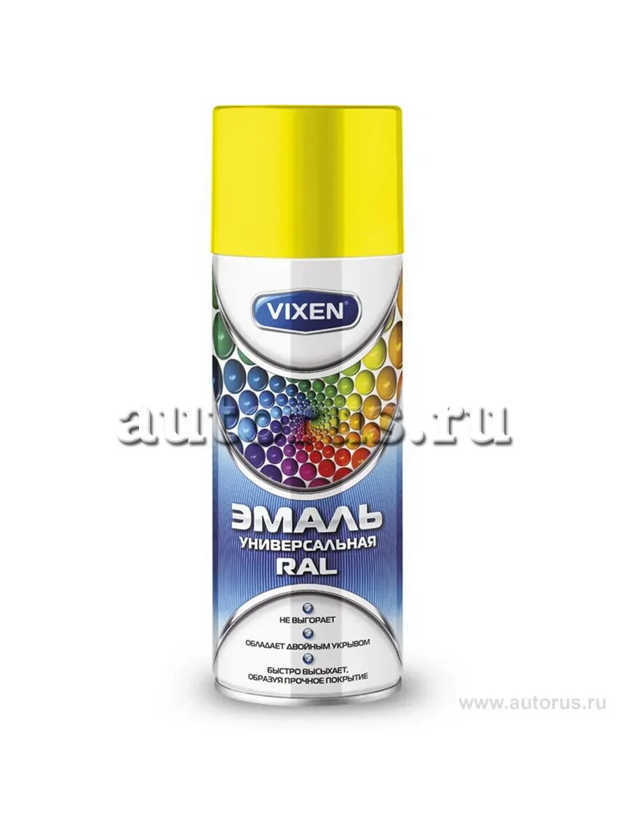 Эмаль универсальная RAL, желтый (RAL 1018), аэрозоль 520 мл