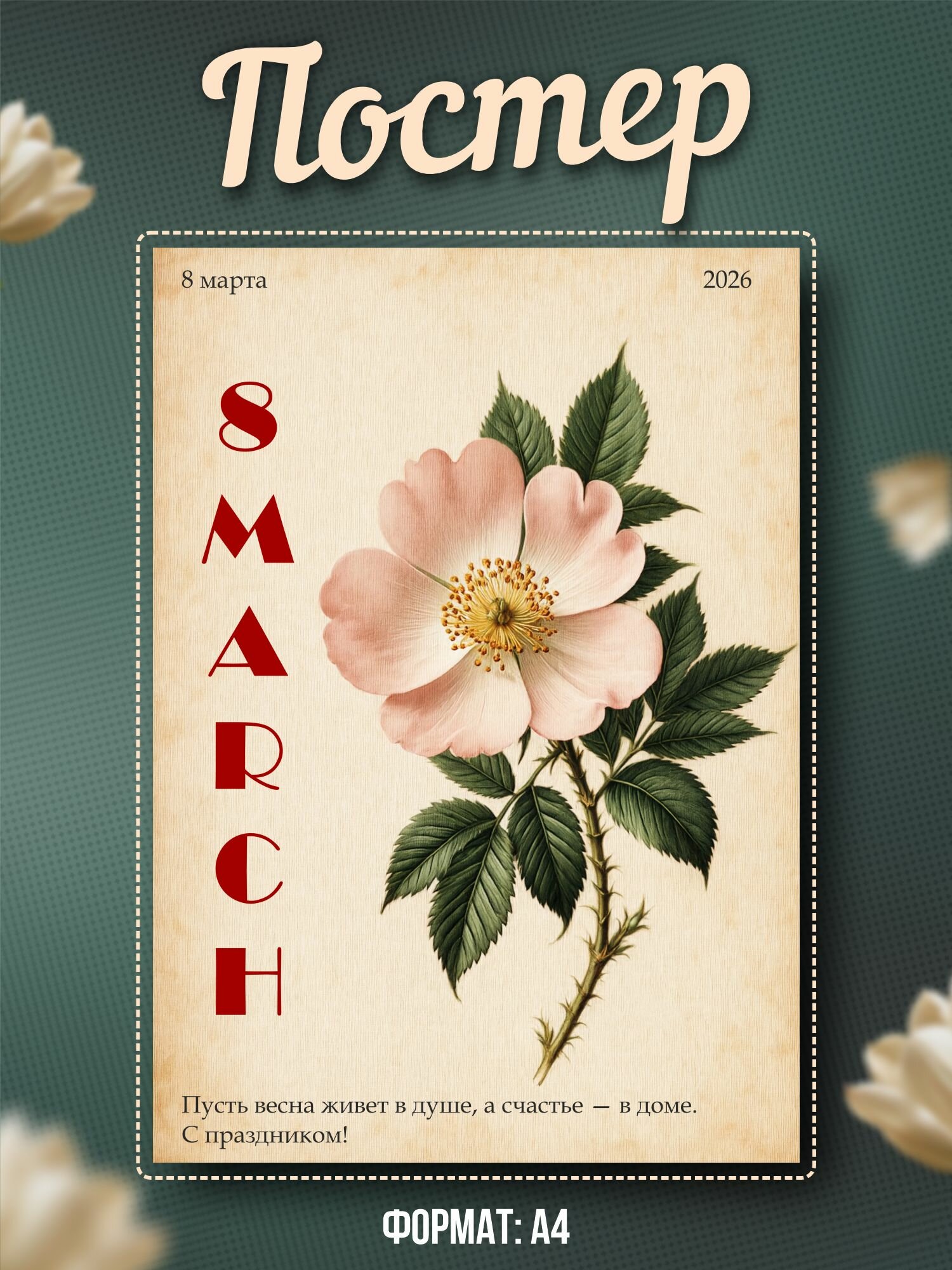 Плакат 8 марта