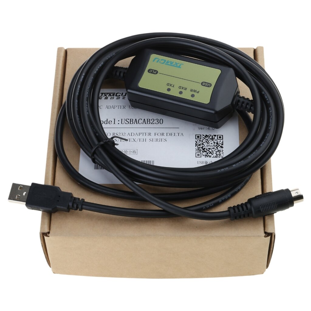 USB-ACAB230 для кабеля программирования ПЛК DELTA DVP Кабель программирования USB-DVP