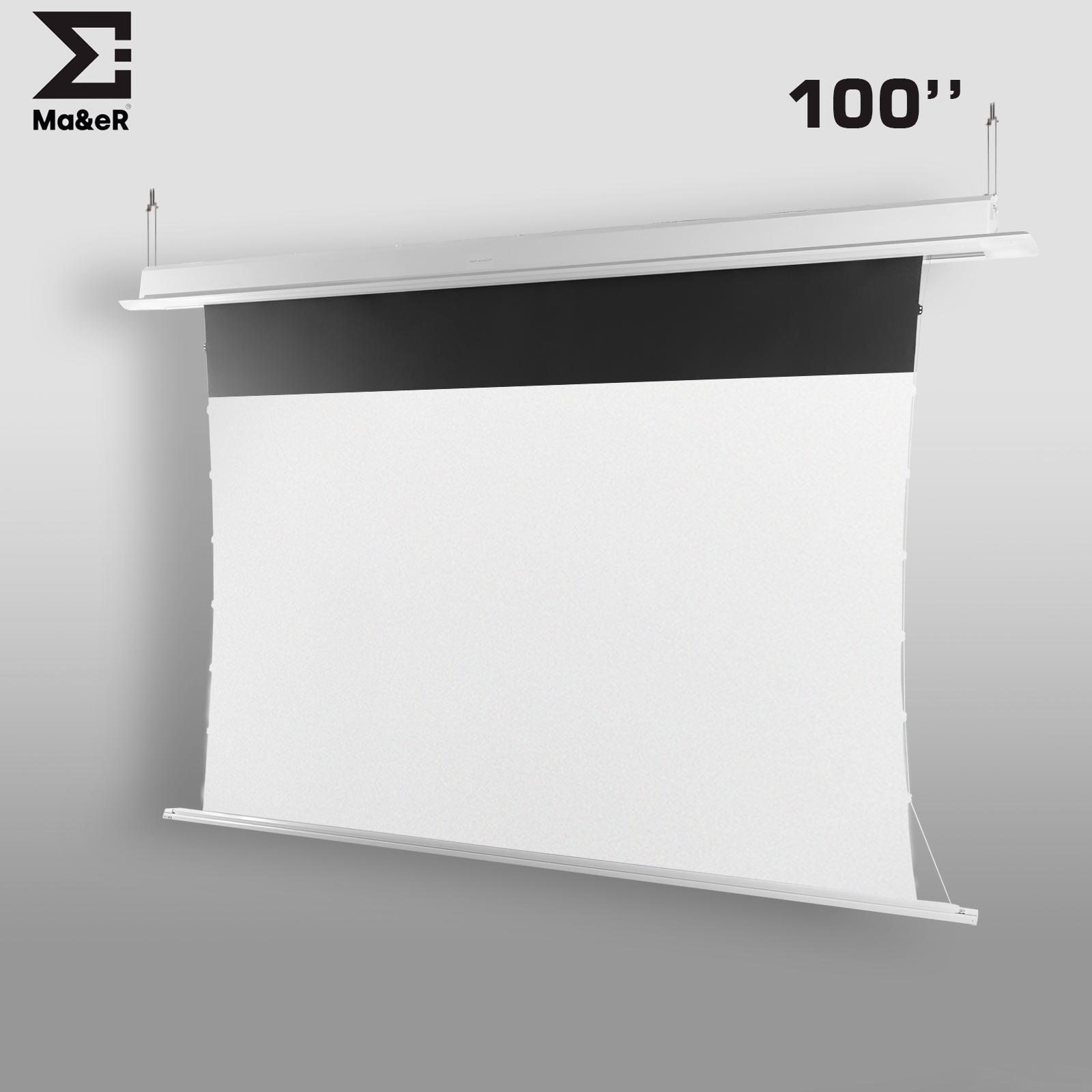 Cinema Matte White 100" 16:9 Экран моторизированный потолочный скрытого монтажа для проекторов