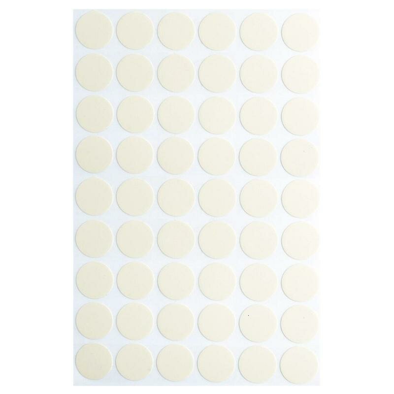 Самоклеящиеся заглушки для отверстий под винты, Теплый белый