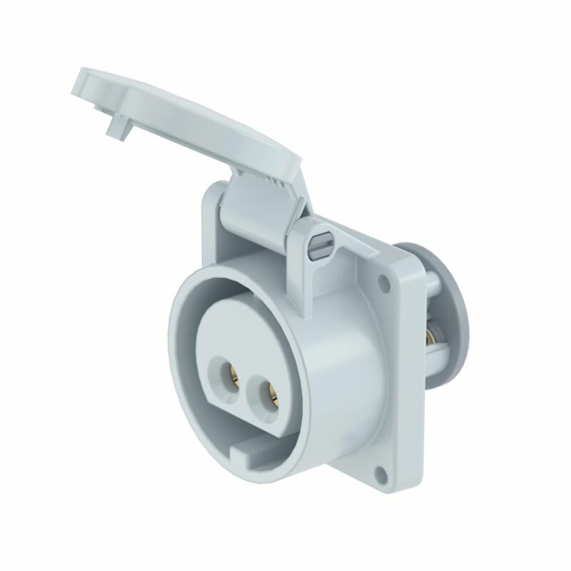 Розетка панельная 2п 40-50В 16А 40-50В/50-60Гц IP44, DKC DIS4301616 (1 шт.)