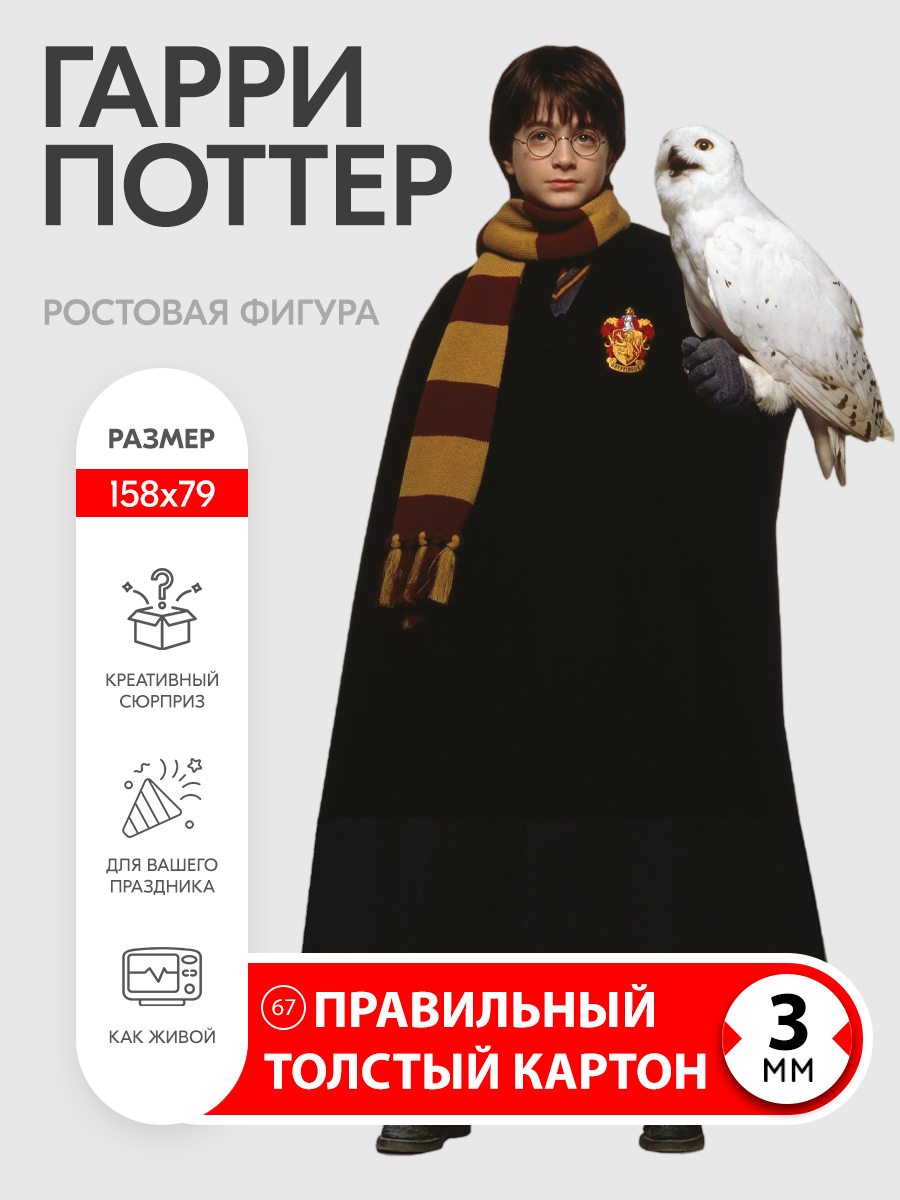 Аксессуар для фотосессий, Гарри Поттер (Гарри Поттер) 1, ростовая фигура