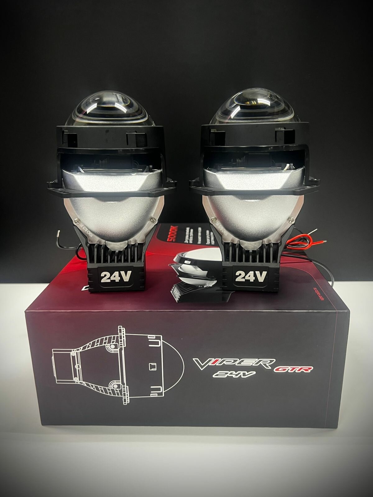 Би лед линзы Viper GTR 24V 50W / Светодиодные Линзы для грузовиков - BI Led