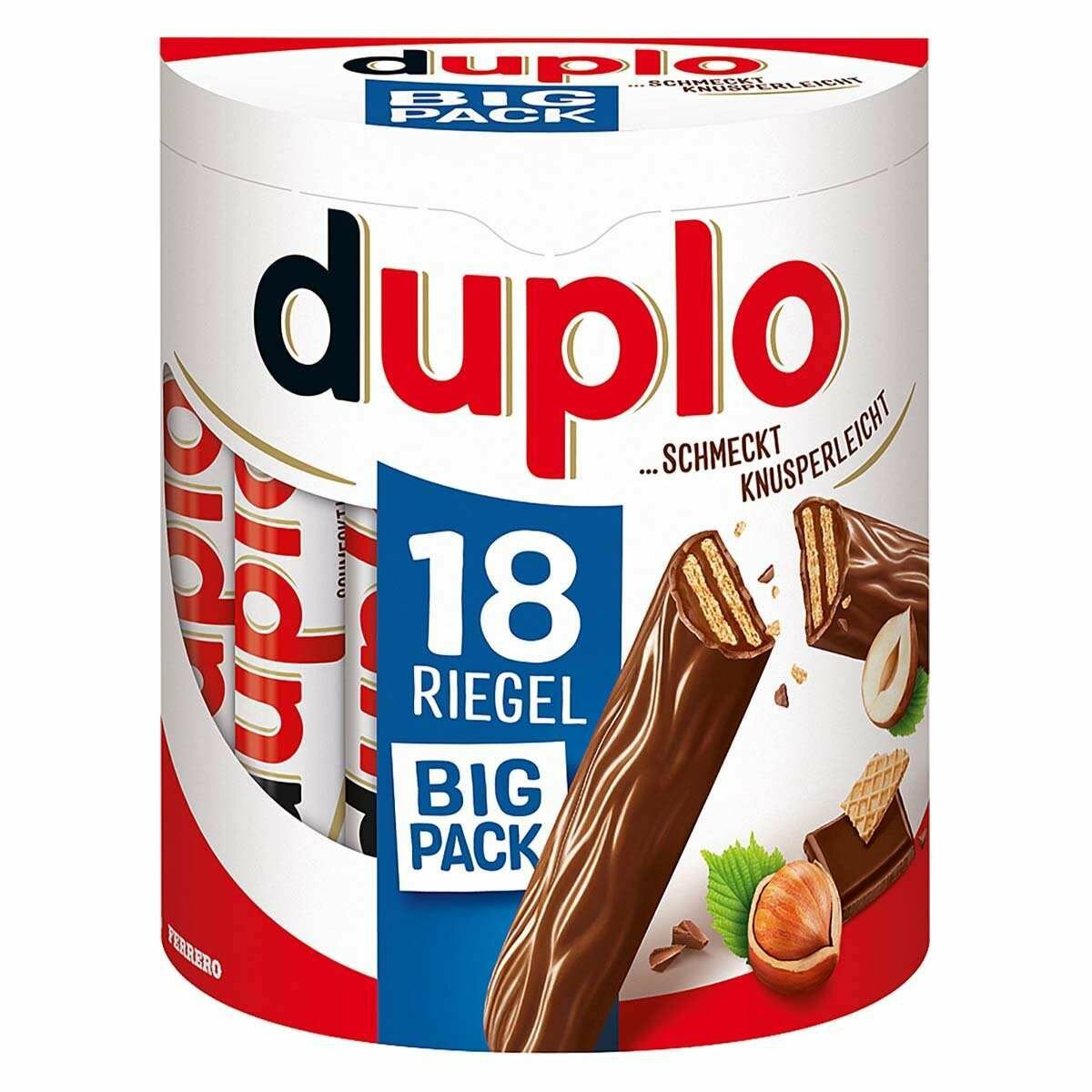 Шоколадный батончик Ferrero Duplo/Ферреро Дупло 327.6 гр.