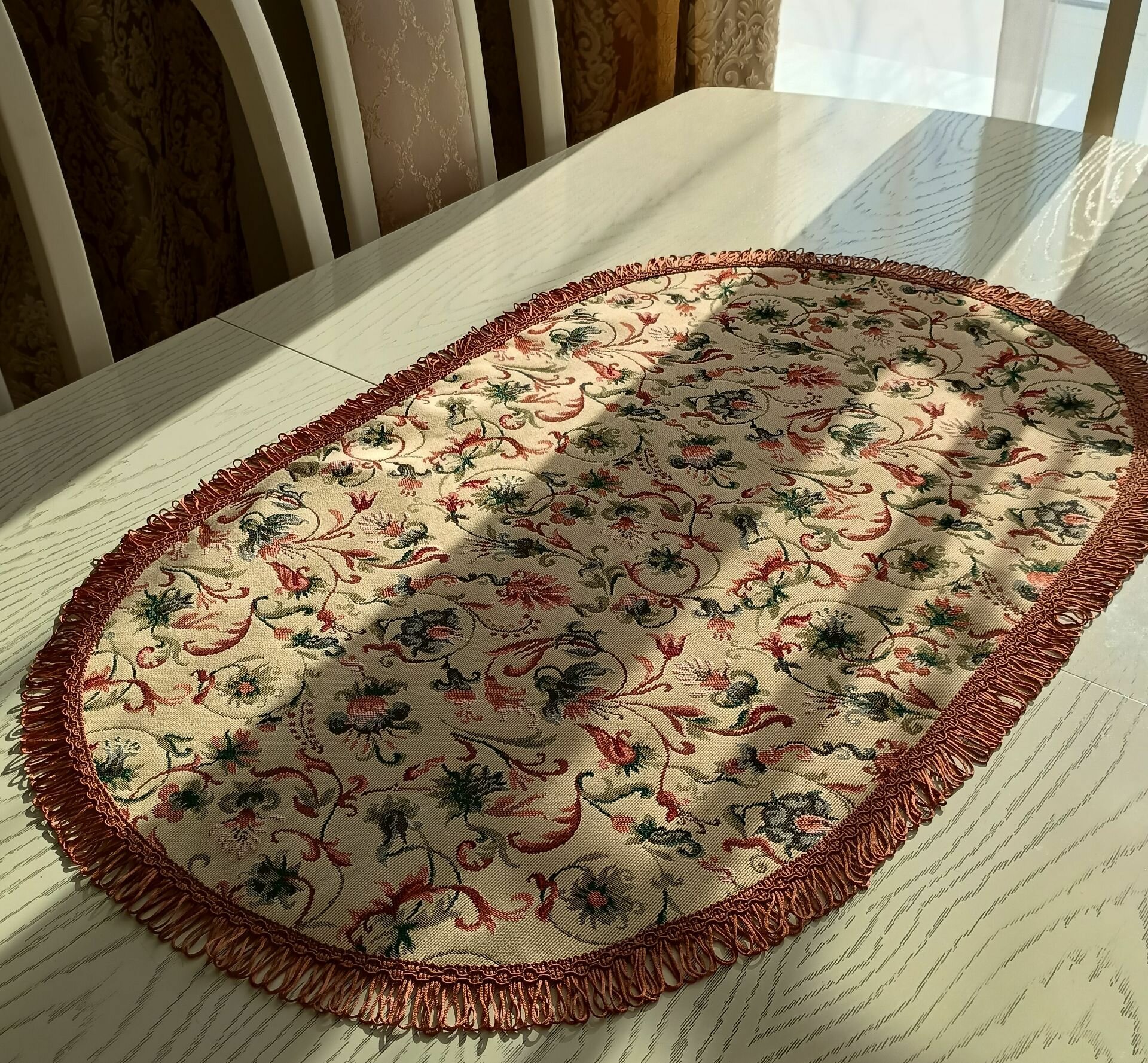 Салфетка гобеленовая "Английские цветы" 50х80 см